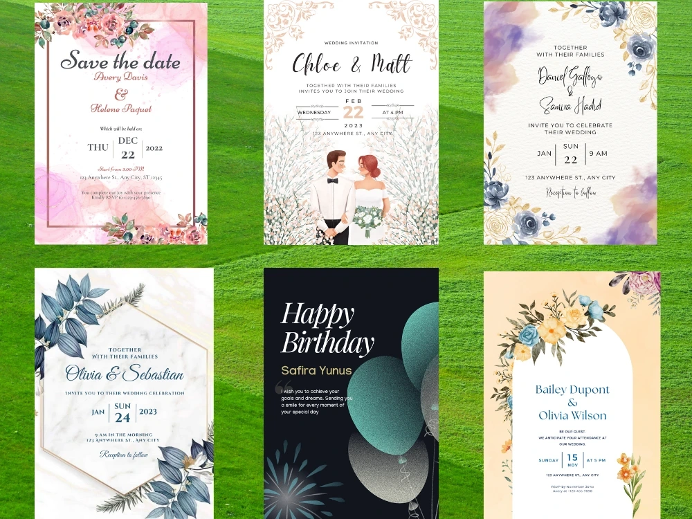 Wedding, birthday card or any type of card in 6 hours | Upwork