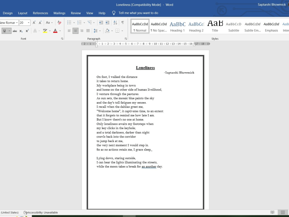 Poet and an Editor | Upwork