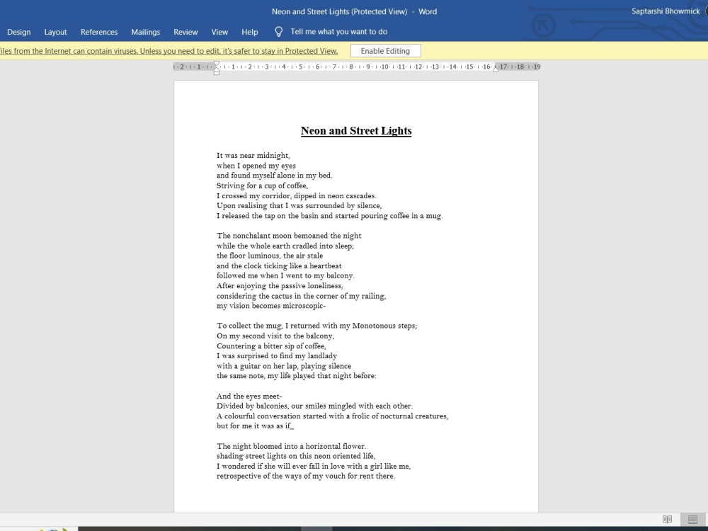 Poet and an Editor | Upwork