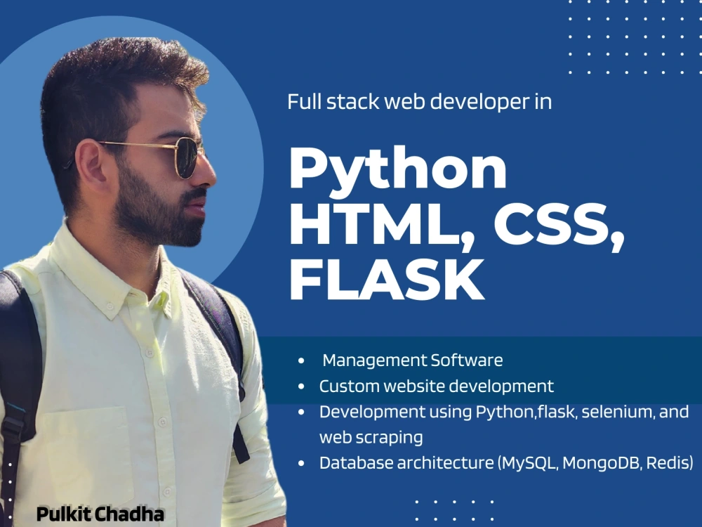 A Full Stack Web Development Service In Python Html Css And Flask Upwork