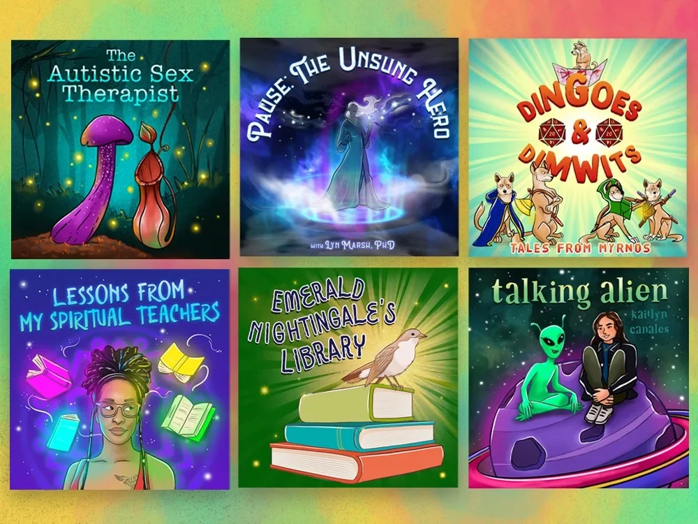 A fun illustrated podcast cover art | Upwork