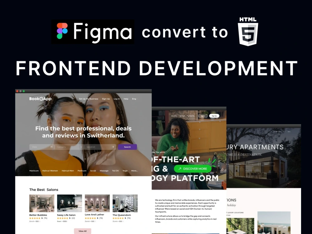 Figma design converted to HTML | Frontend development | Upwork