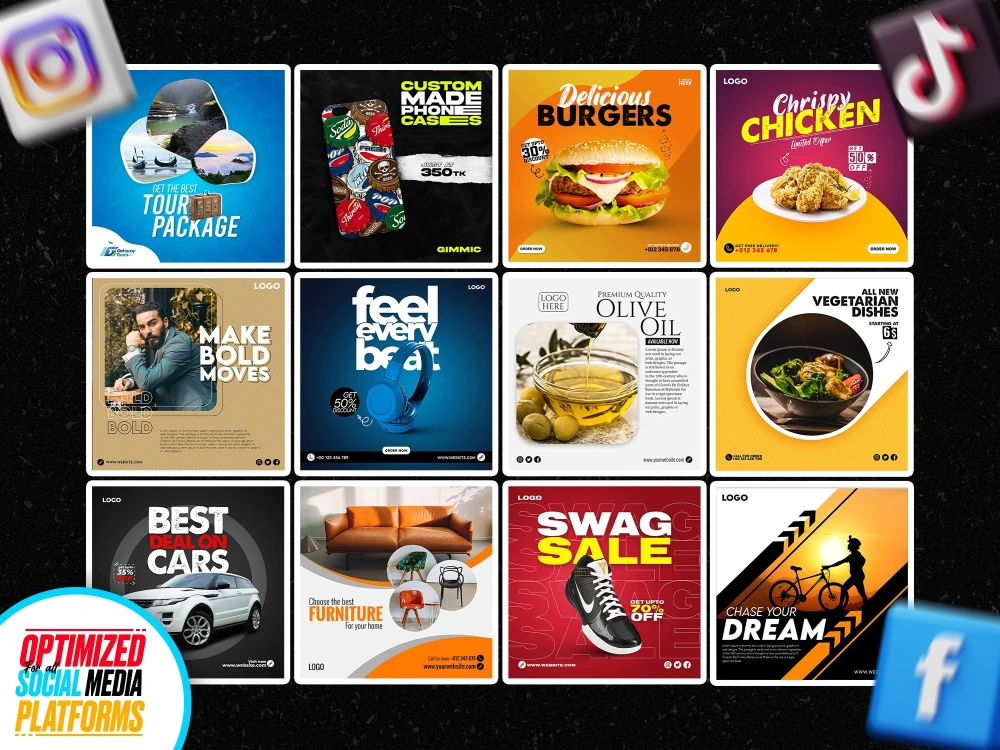 Premium Social Media Designs, Posts, and Ads for all Social Media ...