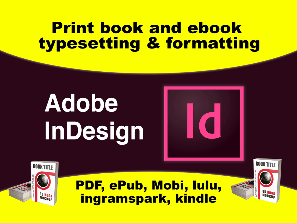 Indesign book setting, typesetting and layout for print, ebook | Upwork