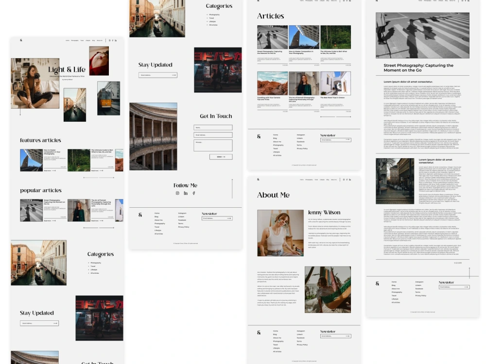 A minimal and modern website design in Figma | Upwork