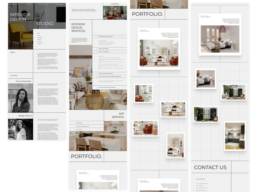 A minimal and modern website design in Figma | Upwork