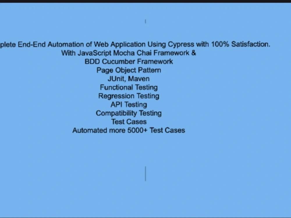 Automated Testing Of Web Application Using Cypress Javascript Framework Upwork