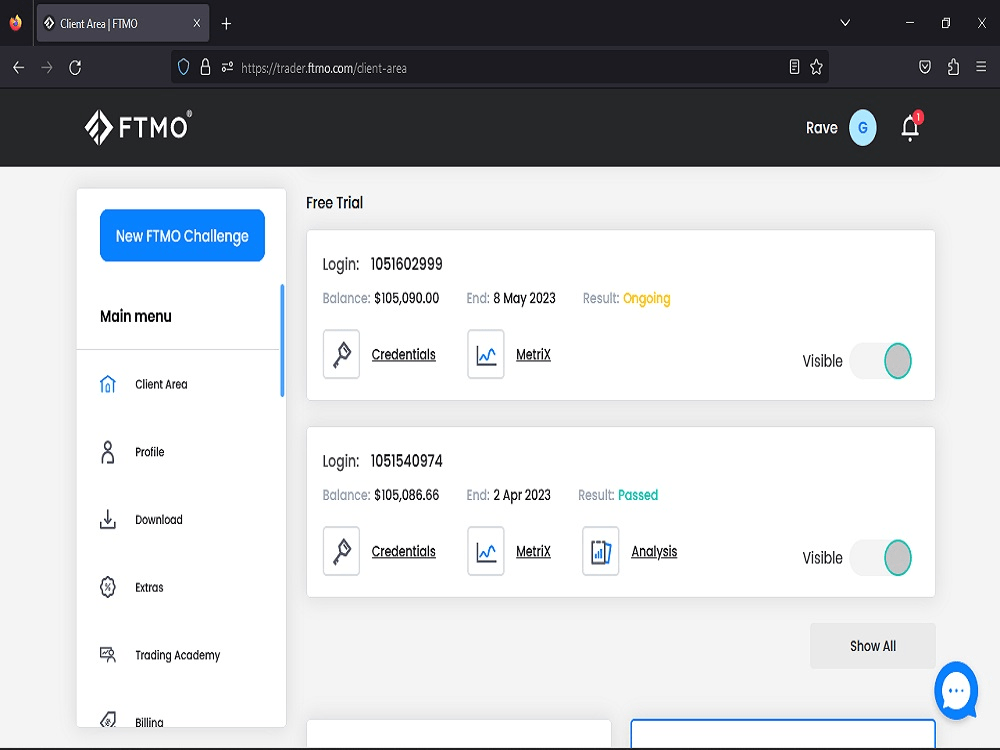 FTMO, MFF, TFF, FundedNext Trading System Upwork, 04/30/2024