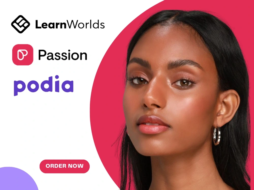 A professional passion.io website | learnworlds website | online course ...