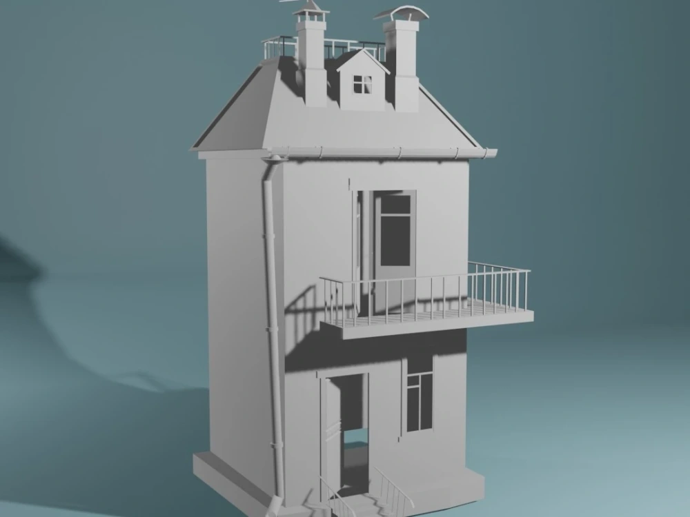 3d house models for your games/ animation video | Upwork