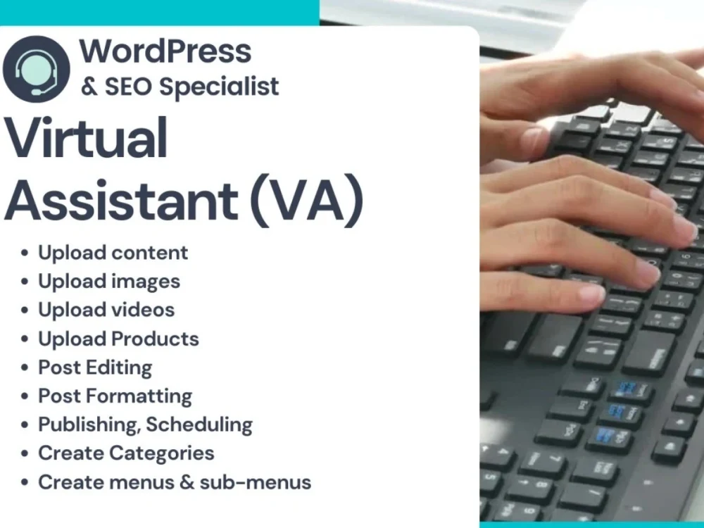 Uploaded content, products and blog posts as WordPress virtual assistant VA | Upwork