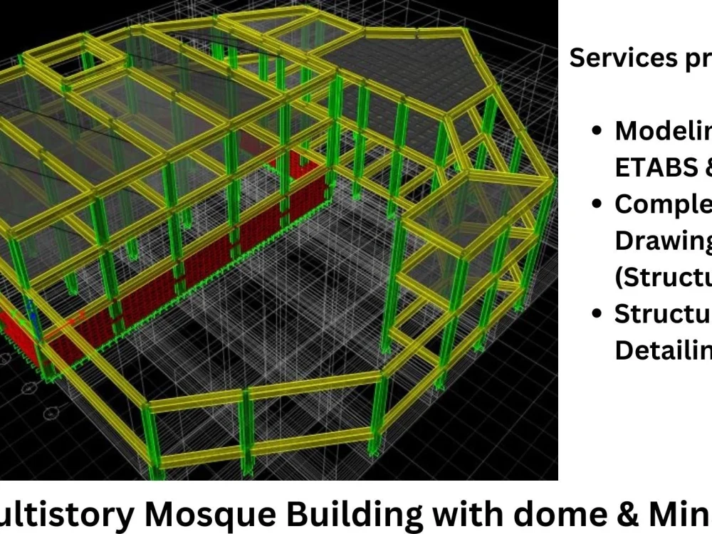 Designs of civil structural engineering projects, and construction ...