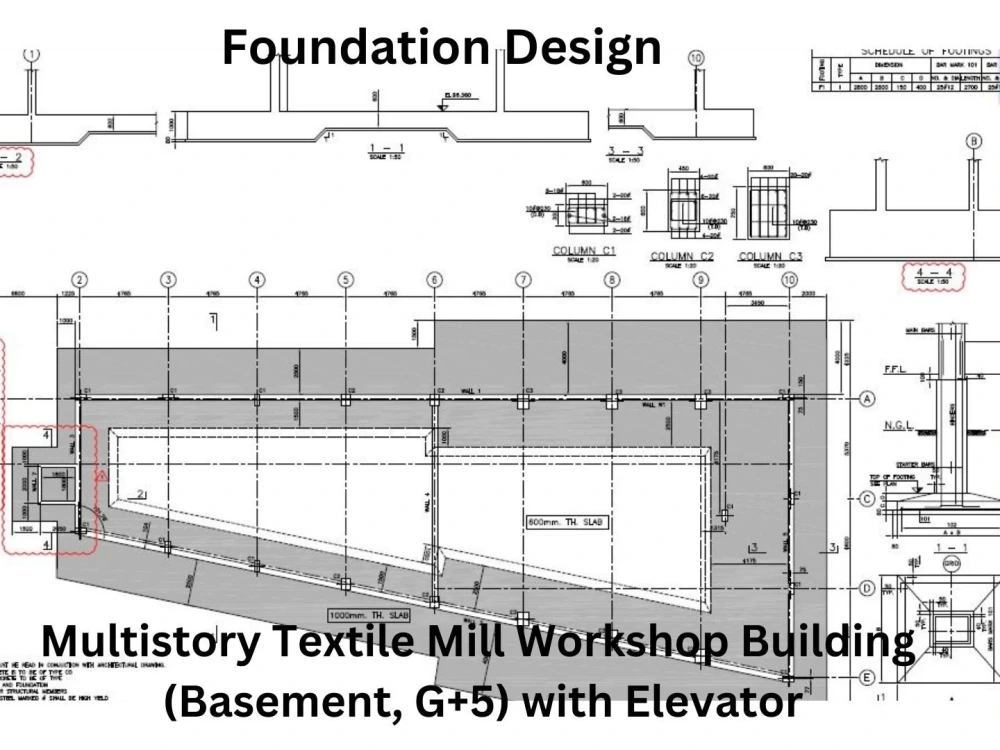 Designs of civil structural engineering projects, and construction ...