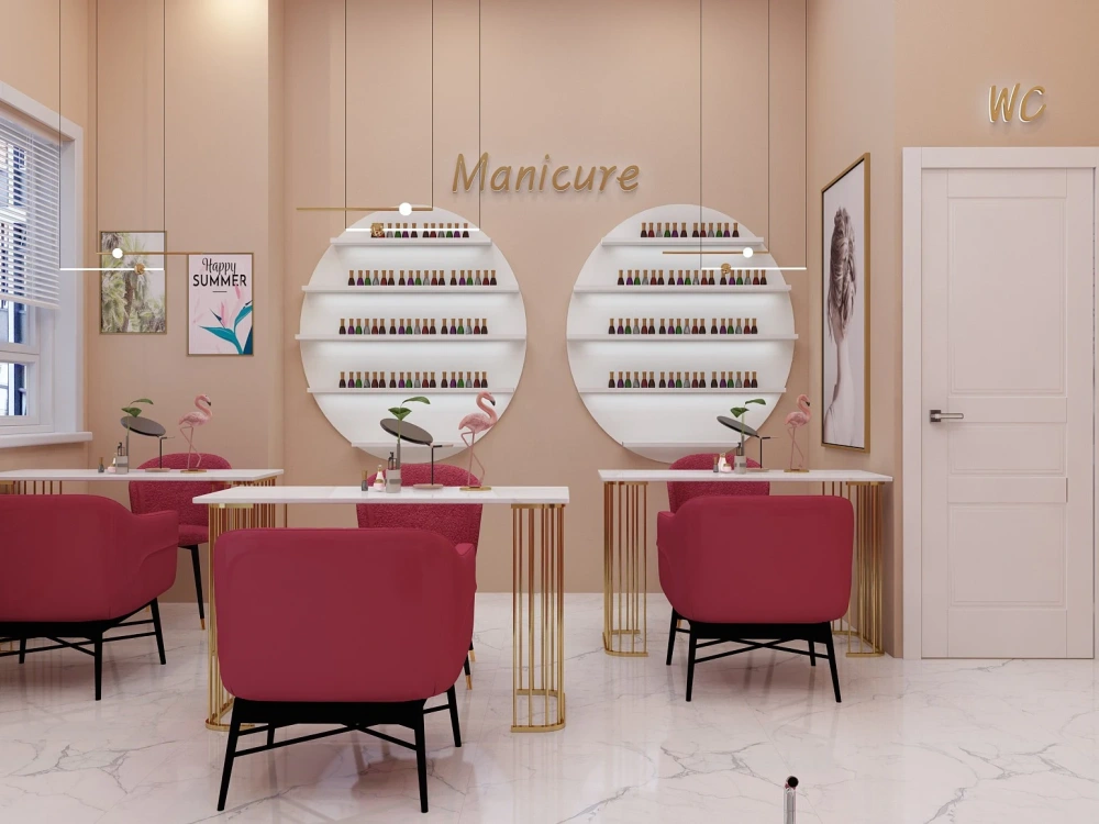 Realistic beauty center, spa, hair salon 3D interior design render | Upwork