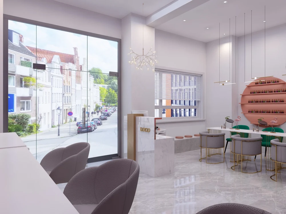 Realistic beauty center, spa, hair salon 3D interior design render | Upwork