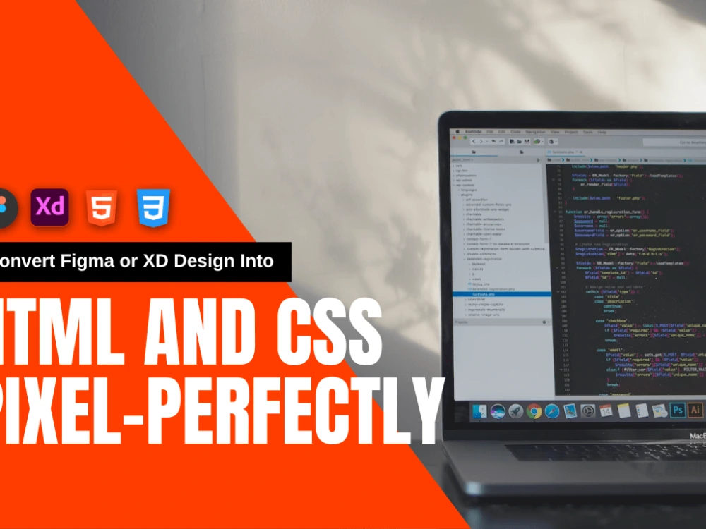 Conversion of Figma or XD into HTML and CSS/SCSS | Upwork