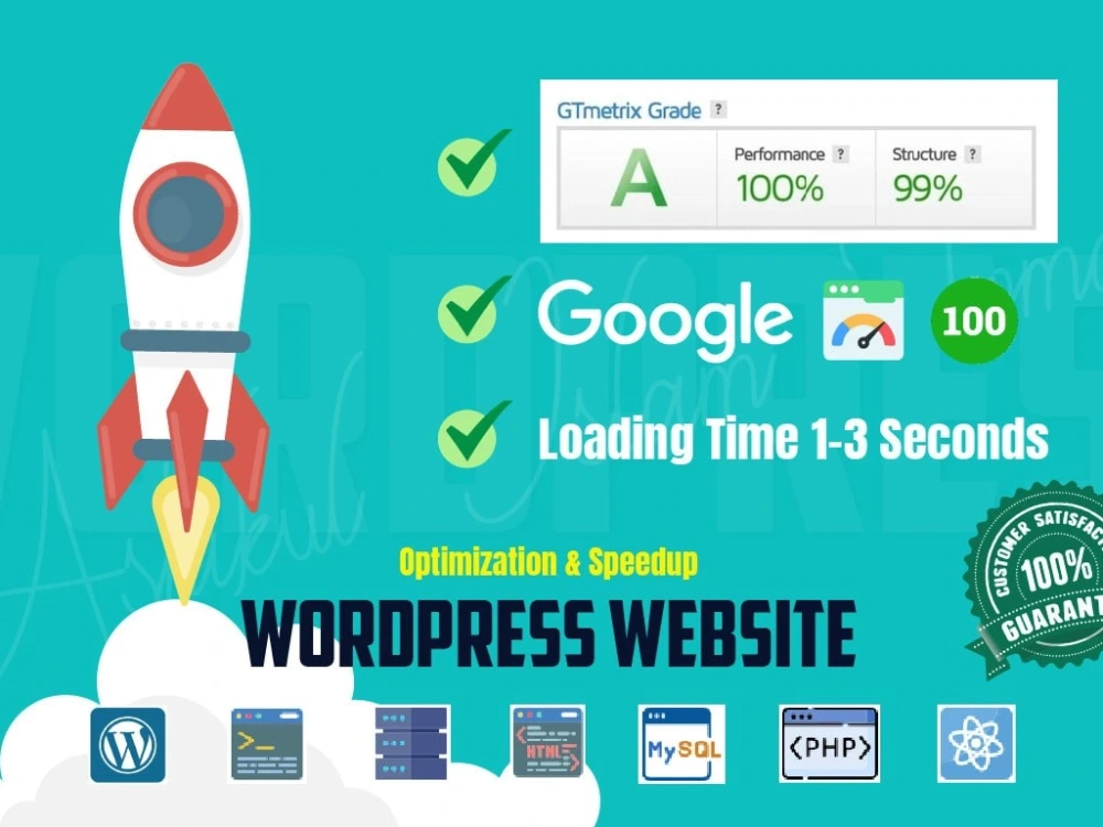 90+ Google Page| GTMetrix Score| Speed Optimization| Website Performance | Upwork