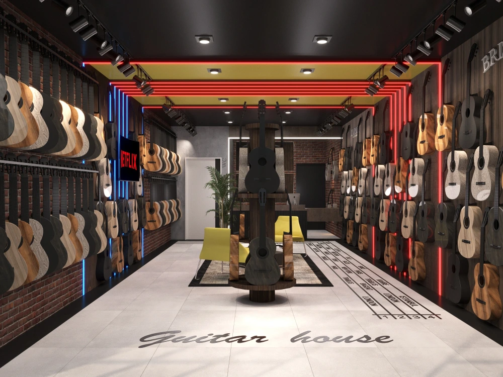 An RETAIL STORE Interior and Exterior design (Drawings & Rendering ...