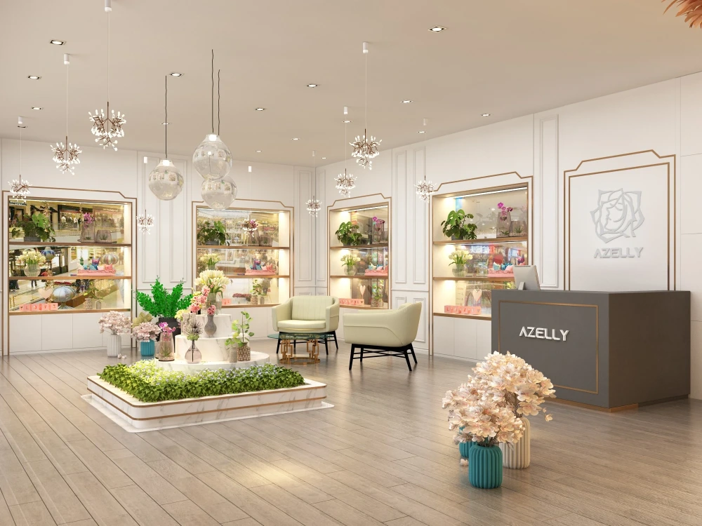 An RETAIL STORE Interior and Exterior design (Drawings & Rendering ...