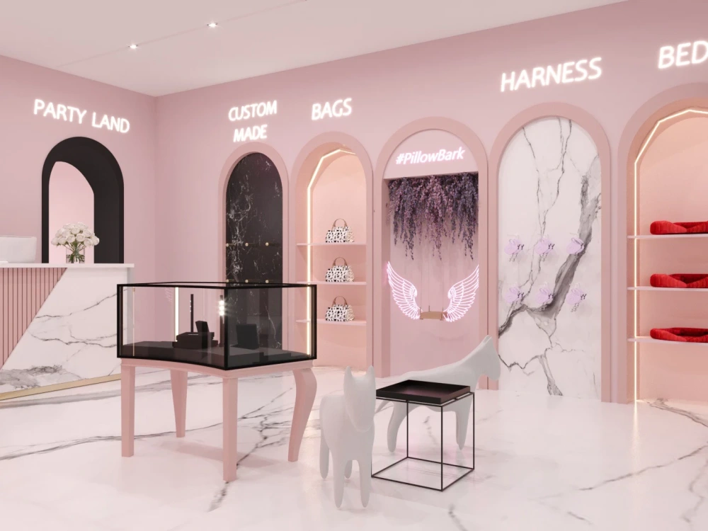 An RETAIL STORE Interior and Exterior design (Drawings & Rendering ...