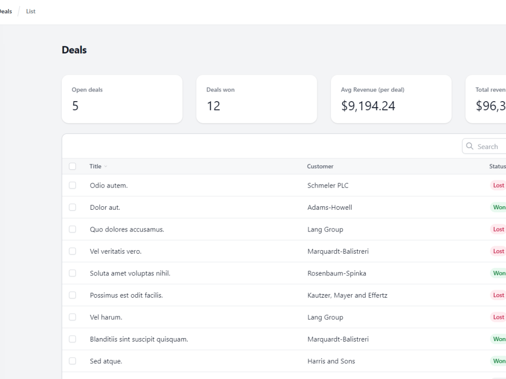 A custom CRUD application with dashboard | Upwork