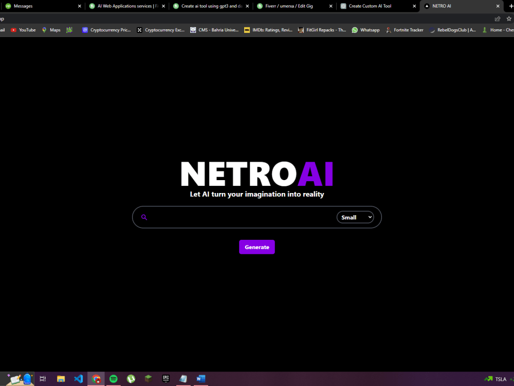 An AI tool created using OpenAI API | Upwork