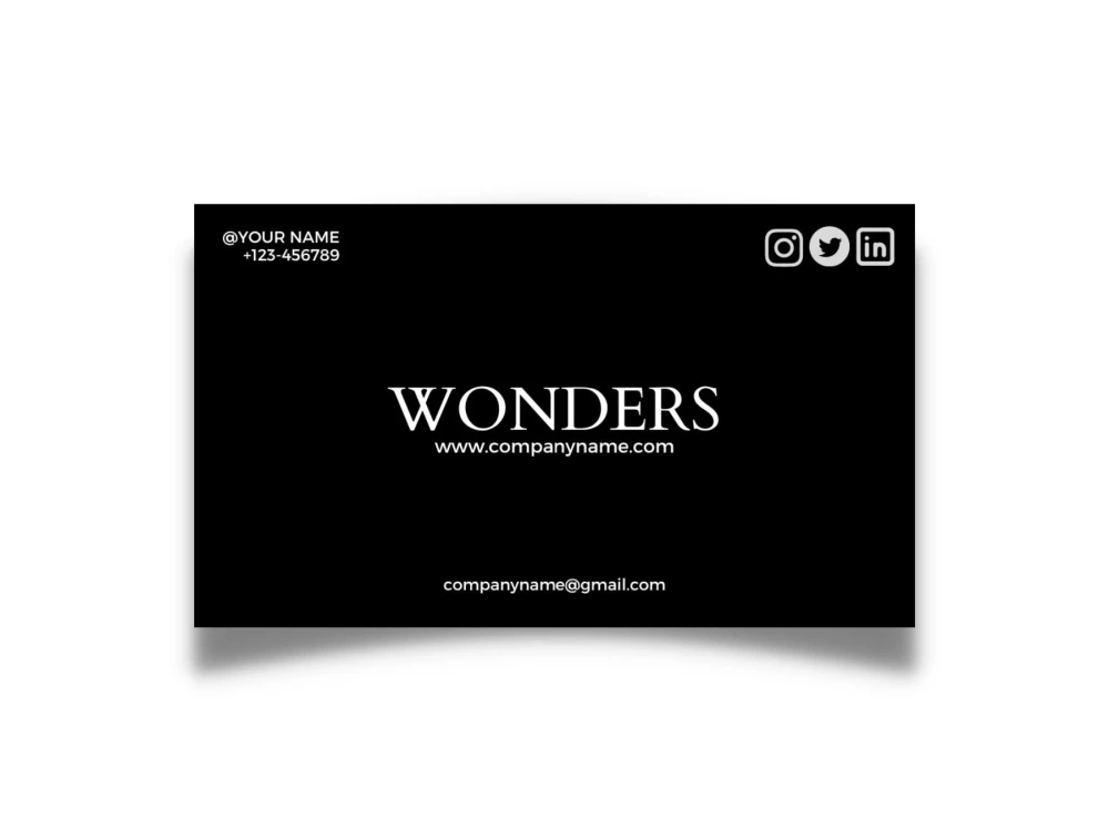 A modern and sleek business card design | Upwork