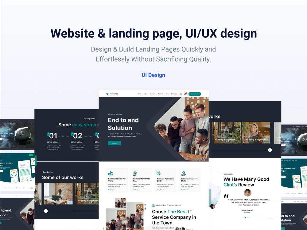Modern and Responsive UI/UX Design Website Design Services in Figma | Upwork