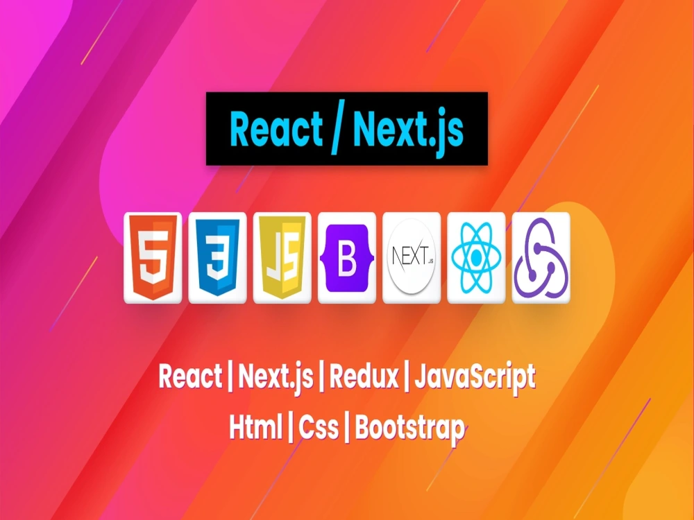 Design in React JS | Next.js | Front End Developer | Bootstrap | Upwork