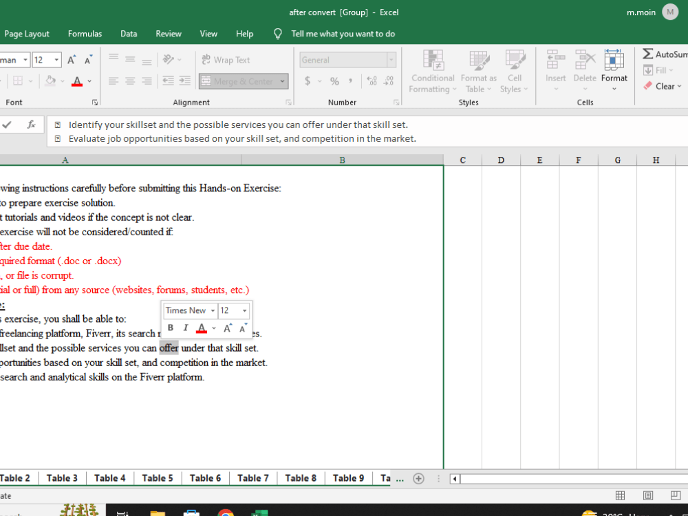 Convert pdf files to docs Excel/word | Upwork