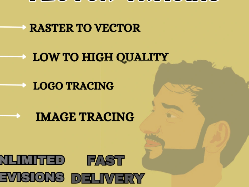 A manually traced logo or image and vector will be provided | Upwork