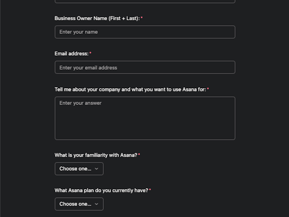 A Custom Form in Asana (linked to your Project workflow!) | Upwork