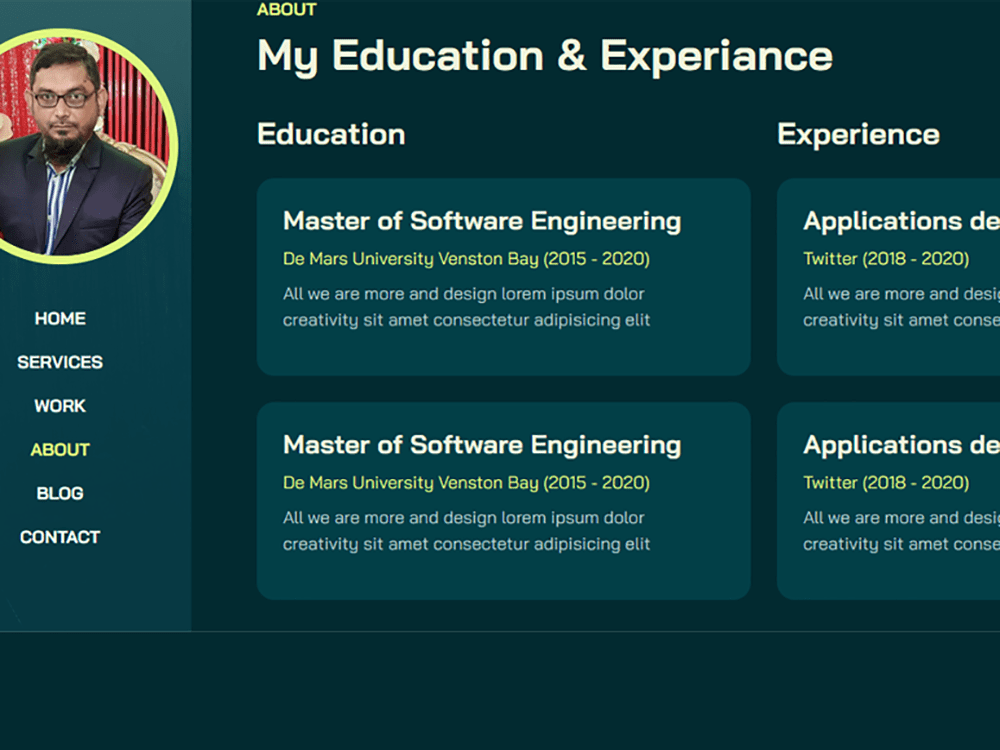 Laravel dynamic portfolio and website | Upwork