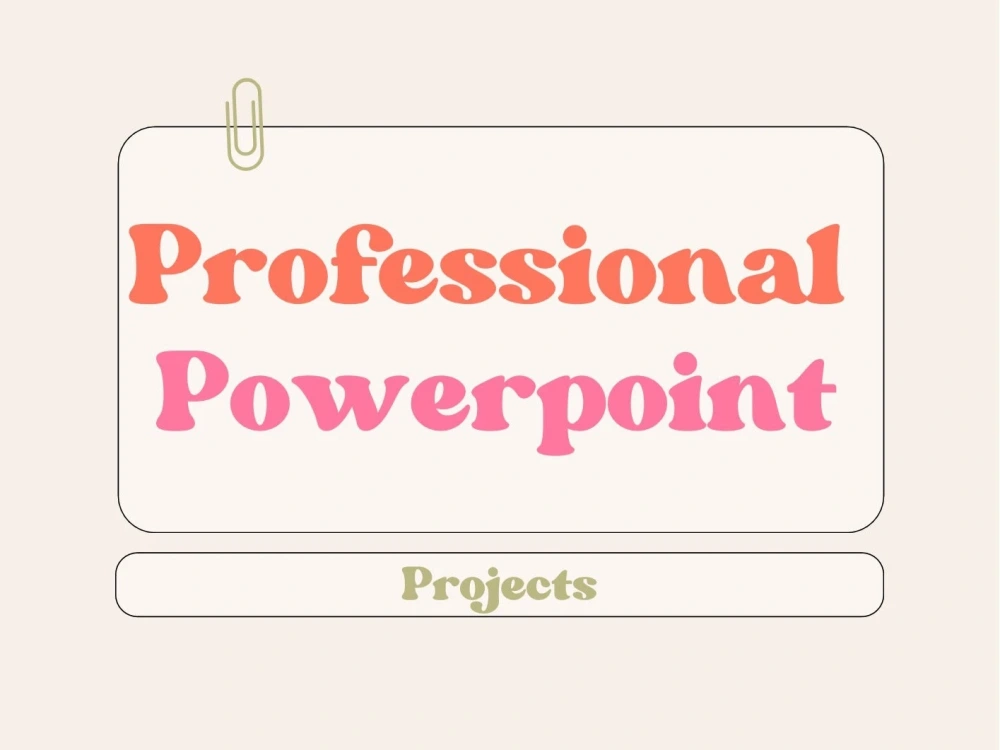 A professional PowePoint projects, | Upwork