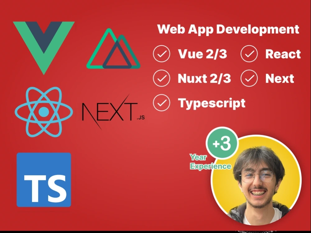 A Web Application Written With React Vue Next Nuxt Typescript Upwork
