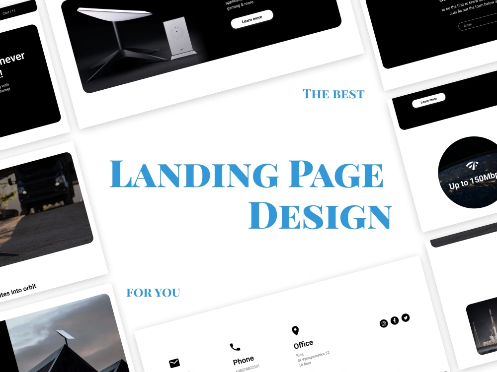 A responsive landing page design in figma | Upwork