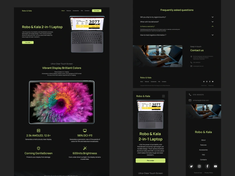 A responsive landing page design in figma | Upwork