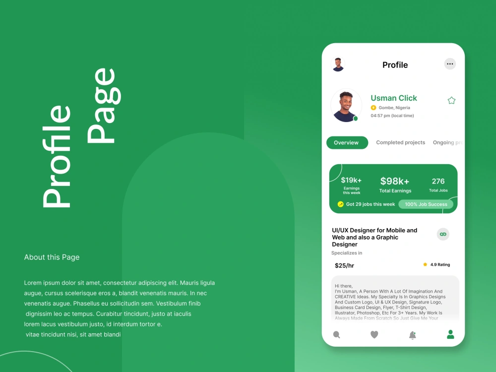 Custom Mobile App UI design concept for your Brand | Upwork
