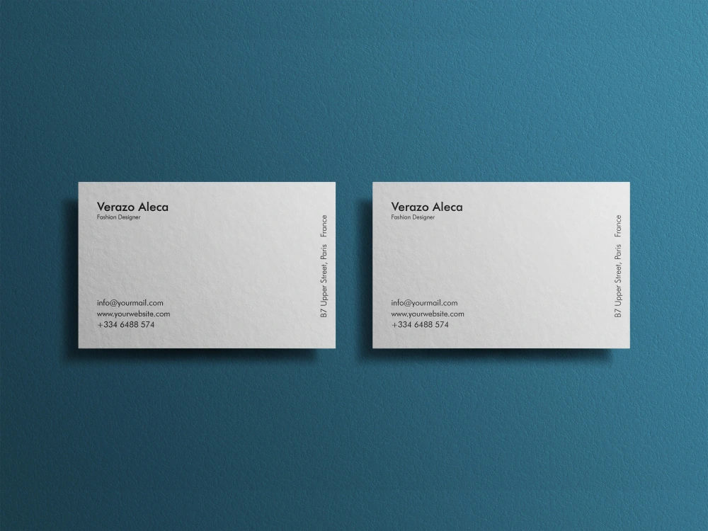A professional simple and minimalist business card design | Upwork