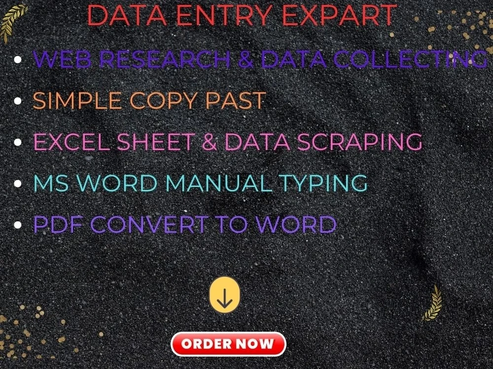 Web research,data collecting,copy past,data scraping,excel sheetpdf to word | Upwork