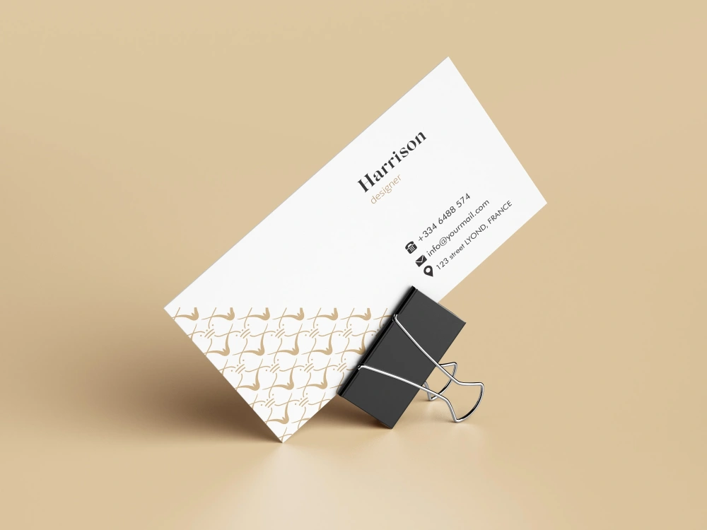 A professional simple and minimalist business card design | Upwork