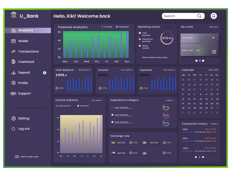 Clean reliable, monitoring dashboard admin panel ui ux design | Upwork