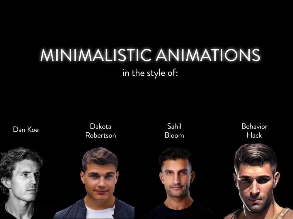 Minimalistic dan koe style animation | Upwork