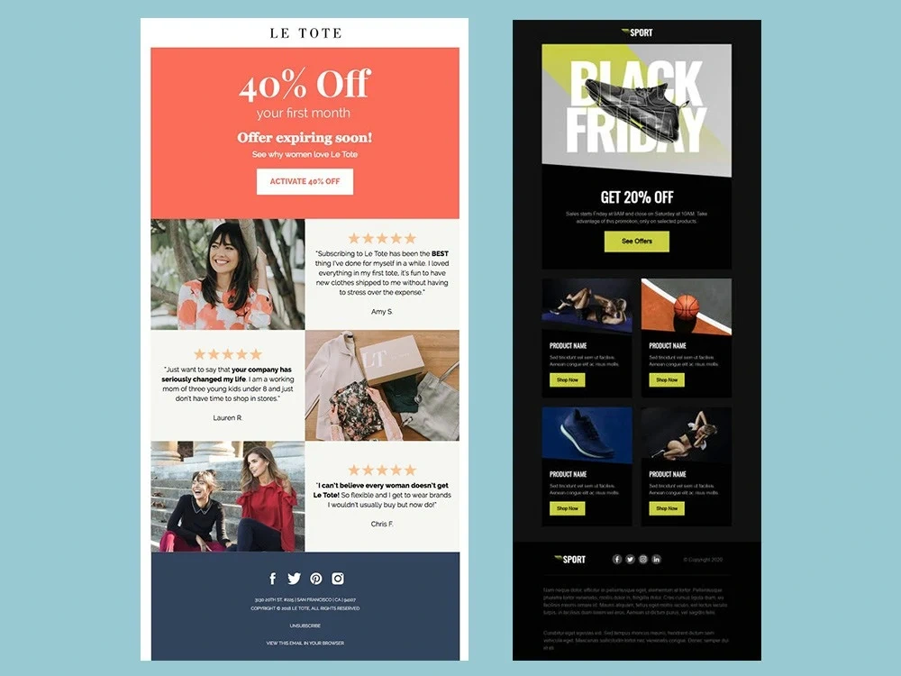 Responsive html email campaign for mailerlite and mautic | Upwork
