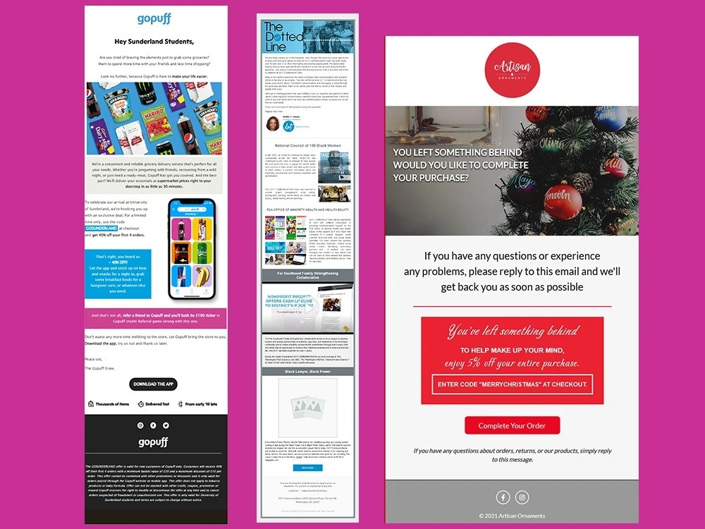 Responsive html email campaign design for mailchimp and mailpoet | Upwork