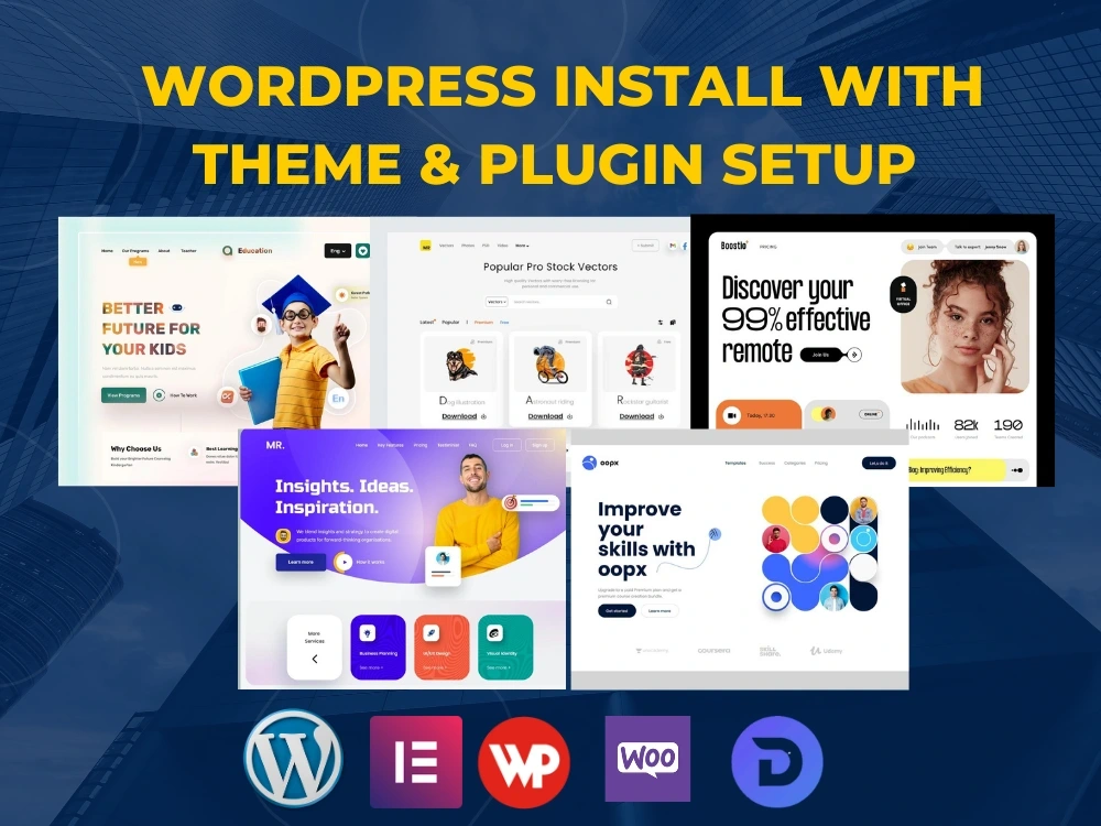WordPress installation | WordPress Theme Setup | Upwork