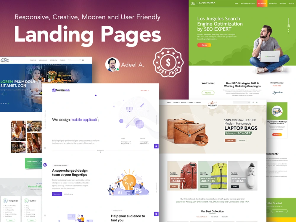 Responsive Website UI/UX Design, Web UI or Landing Page UI Design in Figma | Upwork