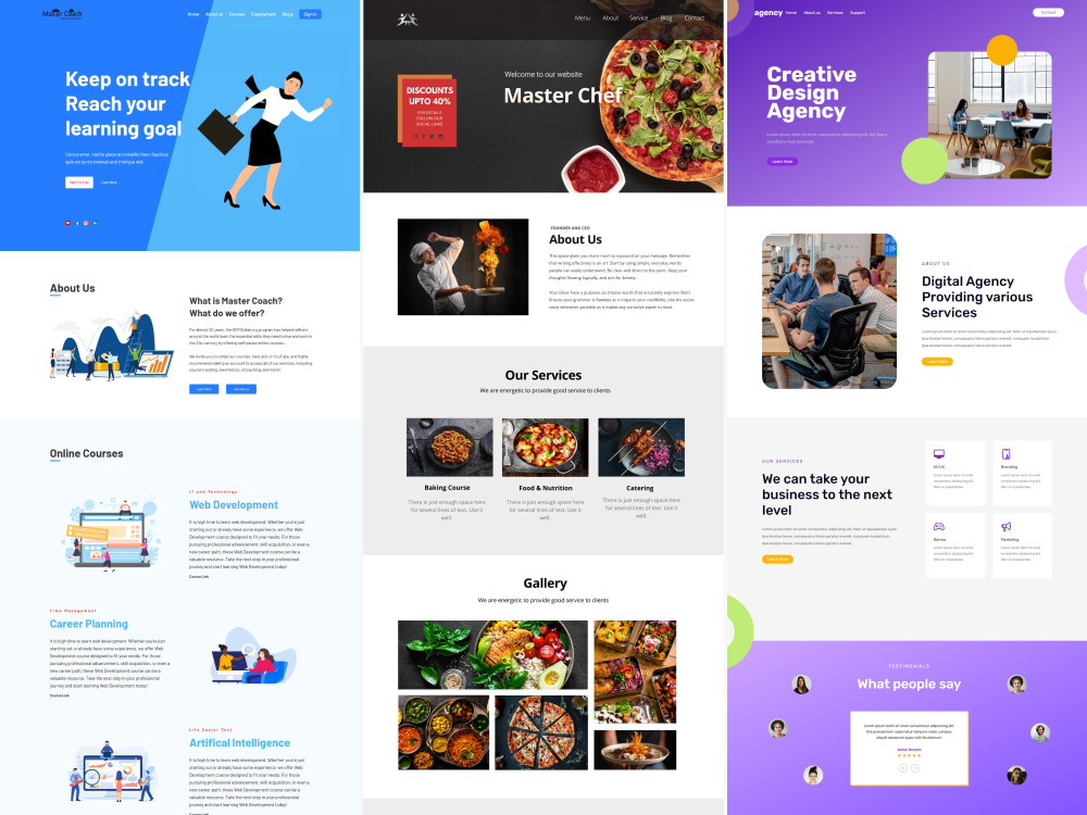 Responsive one-page html/css conversion from psd/pdf/figma/xd/image | Upwork