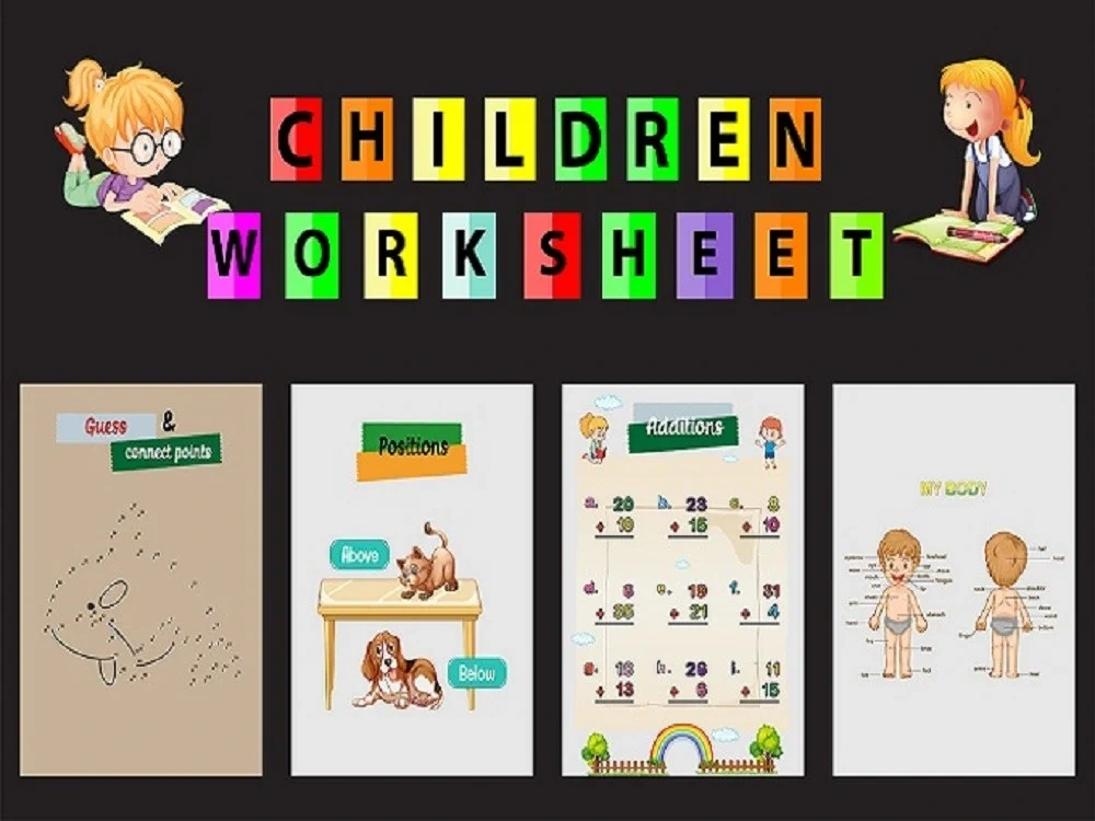 Realistic children's workbook activity book designed | Upwork