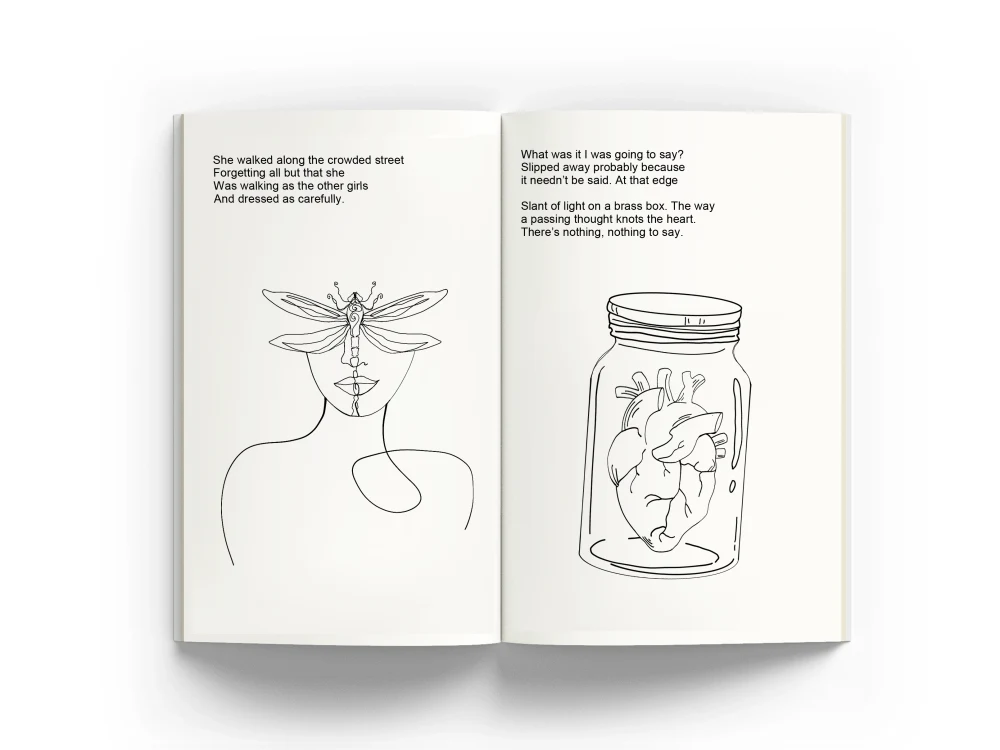 Line art illustration for your poetry book | Upwork